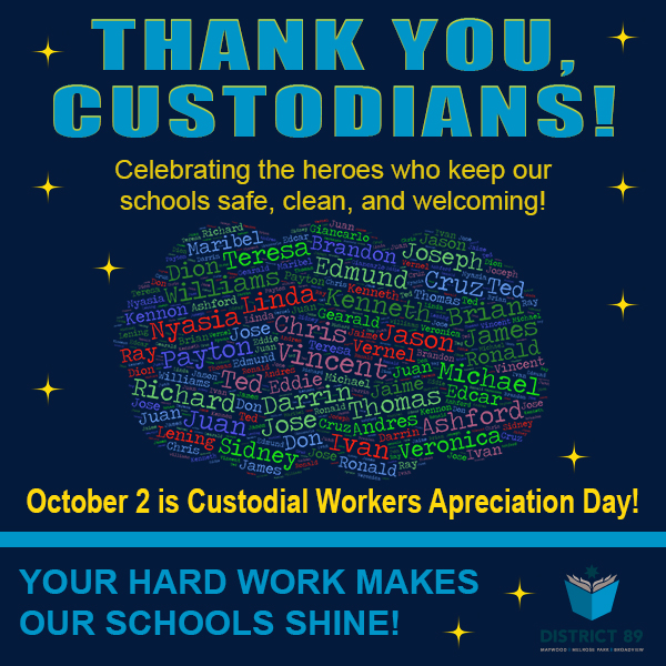Stevenson Middle School - Happy Custodial Workers Appreciation Day!